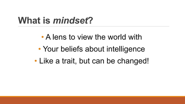 Introduction to the Mindset Model | PPTX | Education