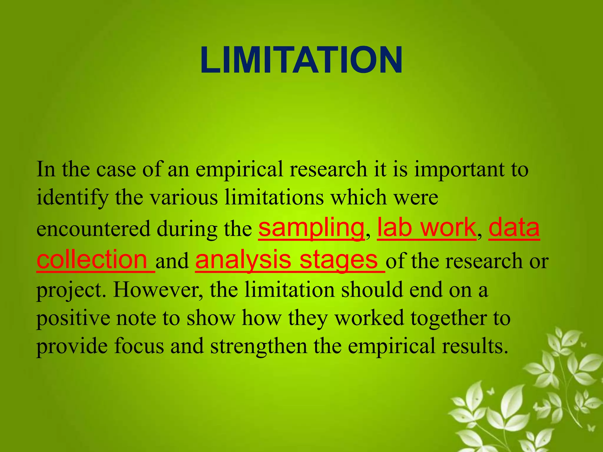 summary and conclusion | PPTX