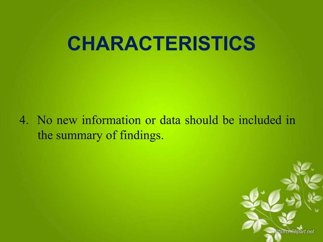summary and conclusion | PPTX