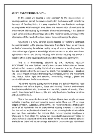 Measuring housing quality | PDF