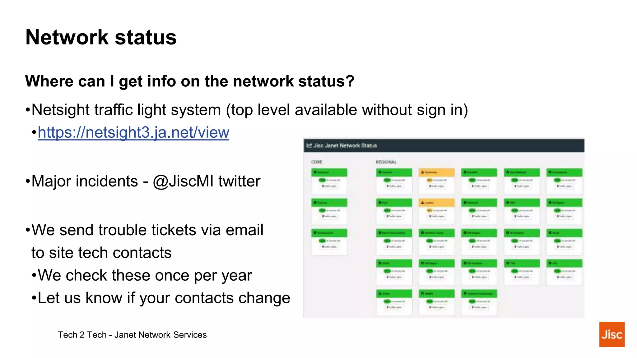 Tech 2 Tech - an overview of Janet Network services | PPTX
