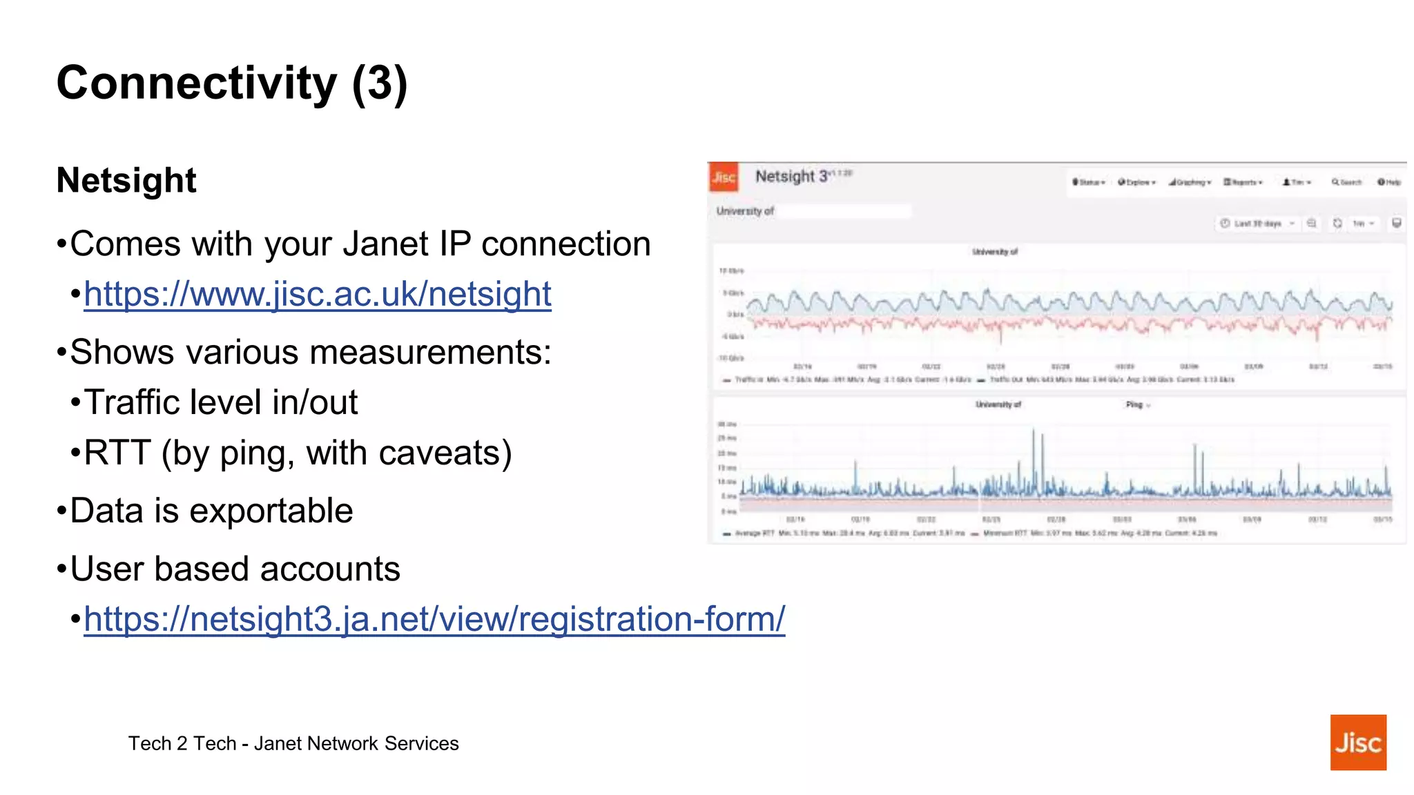 Tech 2 Tech - an overview of Janet Network services | PPTX