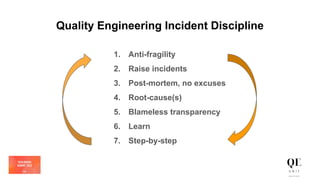 Incidents - The Shorter, the Better with the Quality Engineering ...