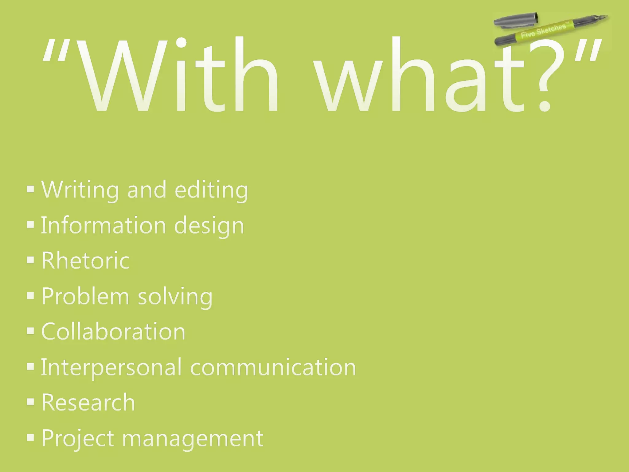 Tech-Comm core competencies and the Five Sketches™ ideation-design ...