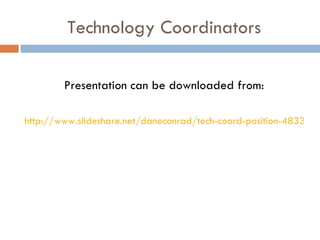 Tech Coord Position | PPT