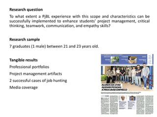 Using socially relevant projects to develop engineering students ...