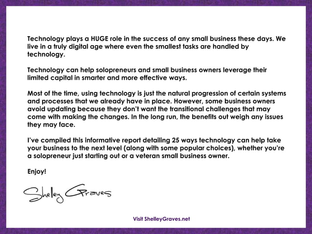 Technology is Your Friend | PPT