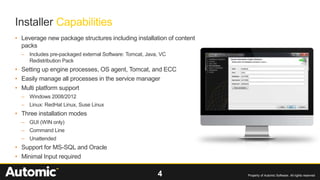 ONE Automation Platform - v11 Features and Functions | PPTX