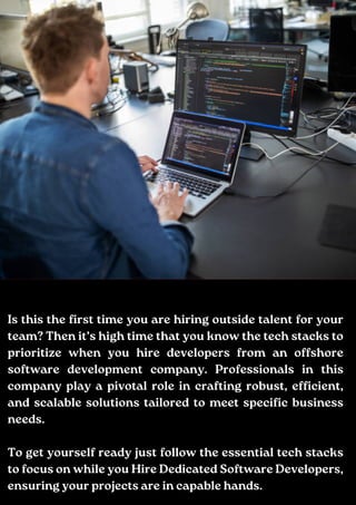 Choosing the Right Tech Stacks: Key Considerations When Hiring ...