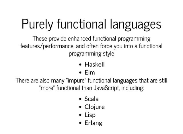 Functional Programming in JavaScript | PPT