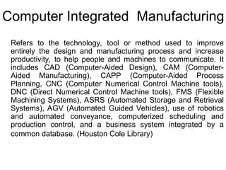 Introduction to Computer integrated manufacturing Technology | PPT