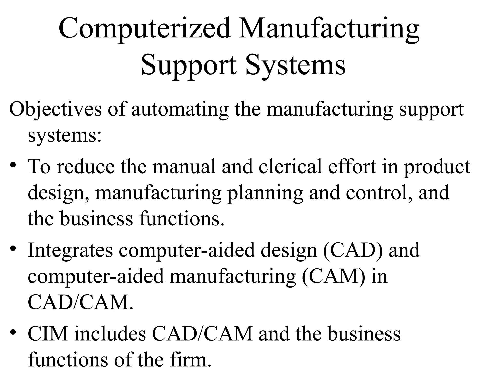 Tech 149: Implementation to CIM Technology | PPT