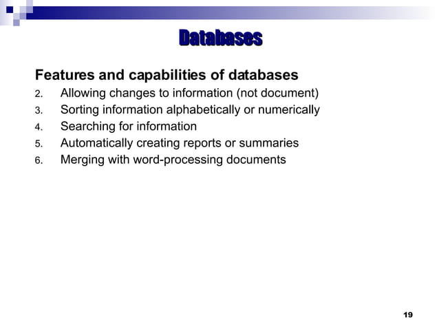 Applications: Word-Processing, Spreadsheet & Database | PPT