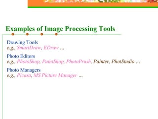 Image Processing Tools and Types of Drawings | PPT