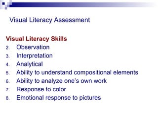 Visual Literacy Assessment | PPT