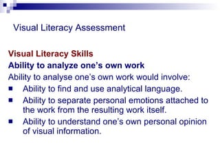 Visual Literacy Assessment | PPT