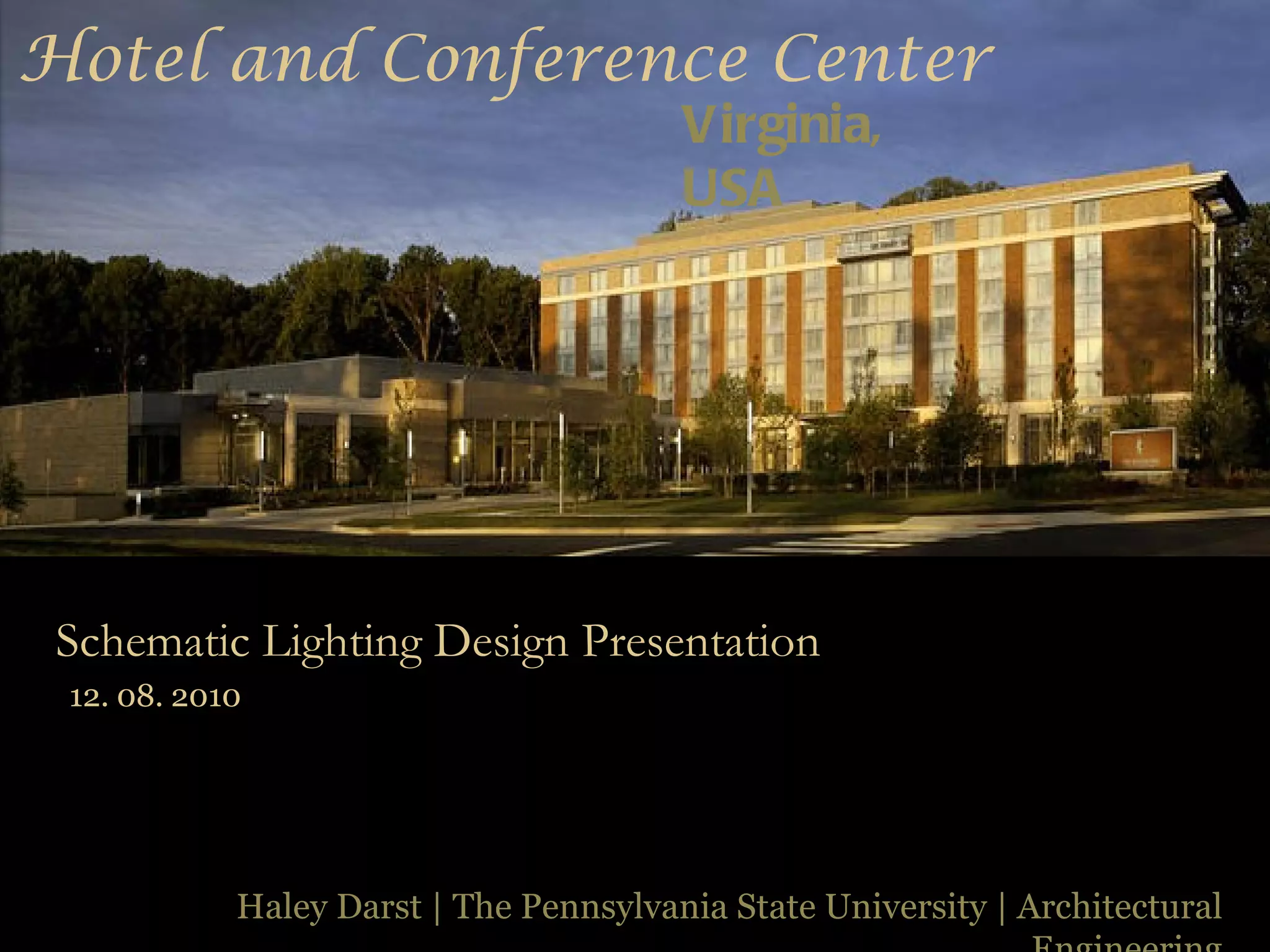 Technical Report 3 - Schematic Lighting Design Presentation | PPT