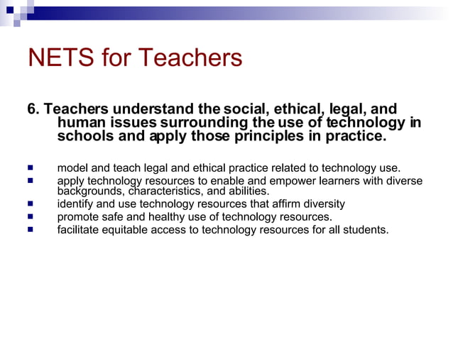 Educational Technology Standards | PPT