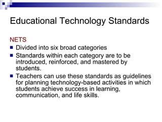 Educational Technology Standards | PPT