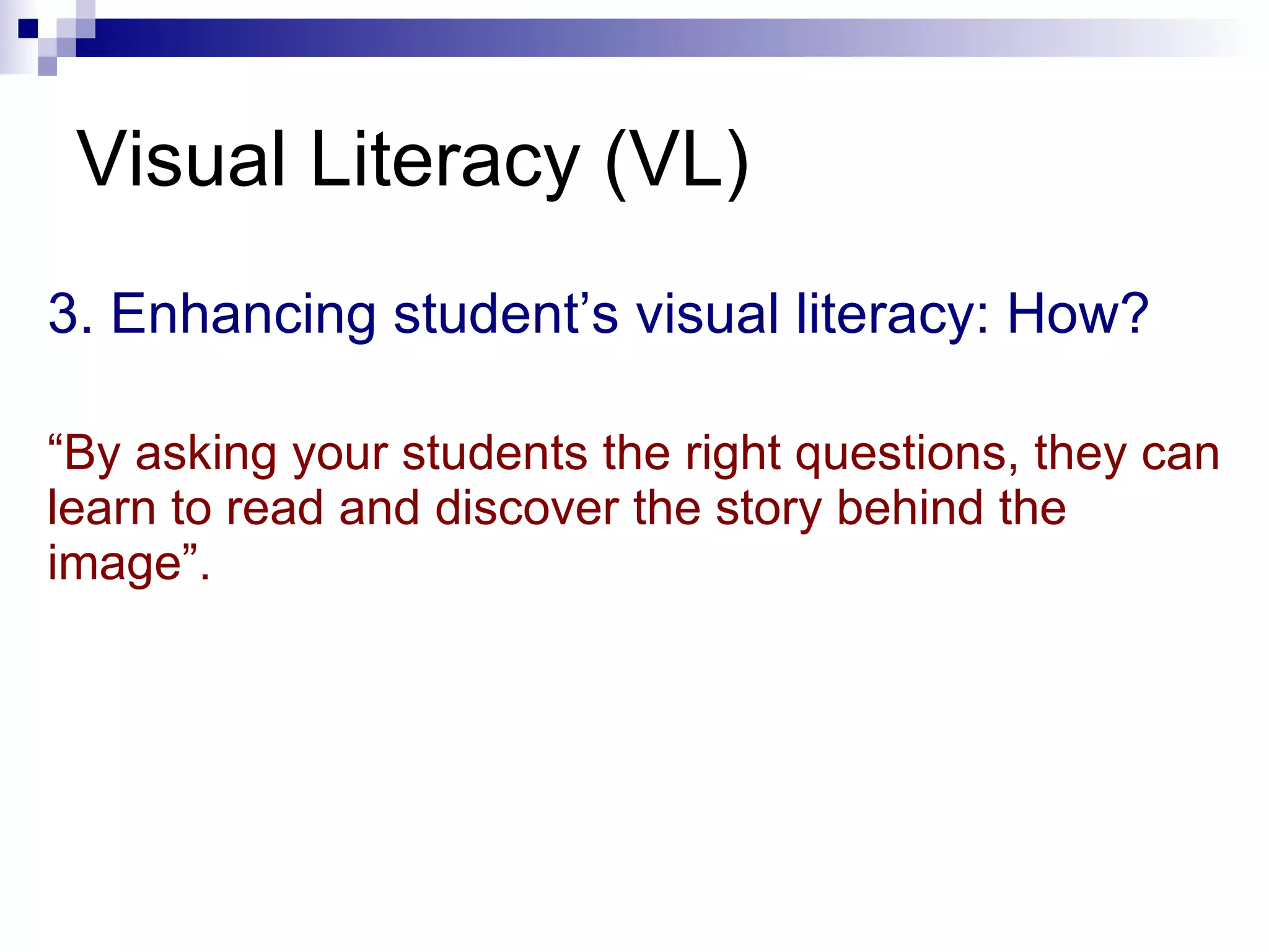 Visual Principles II: Visual Literacy | PPT