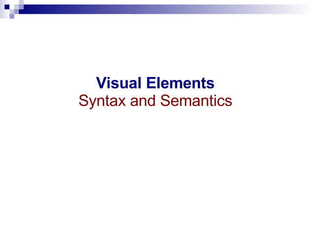 Visual Principles II: Visual Literacy | PPT