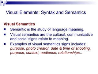 Visual Principles II: Visual Literacy | PPT