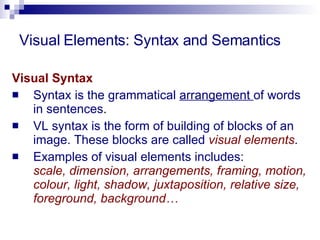 Visual Principles II: Visual Literacy | PPT