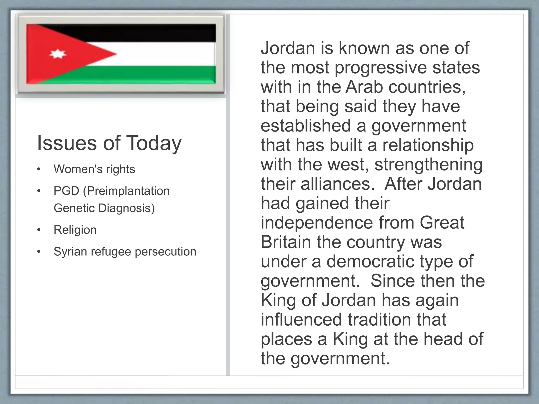 Ethical Issues in Jordan by Devan Haskell | PPTX