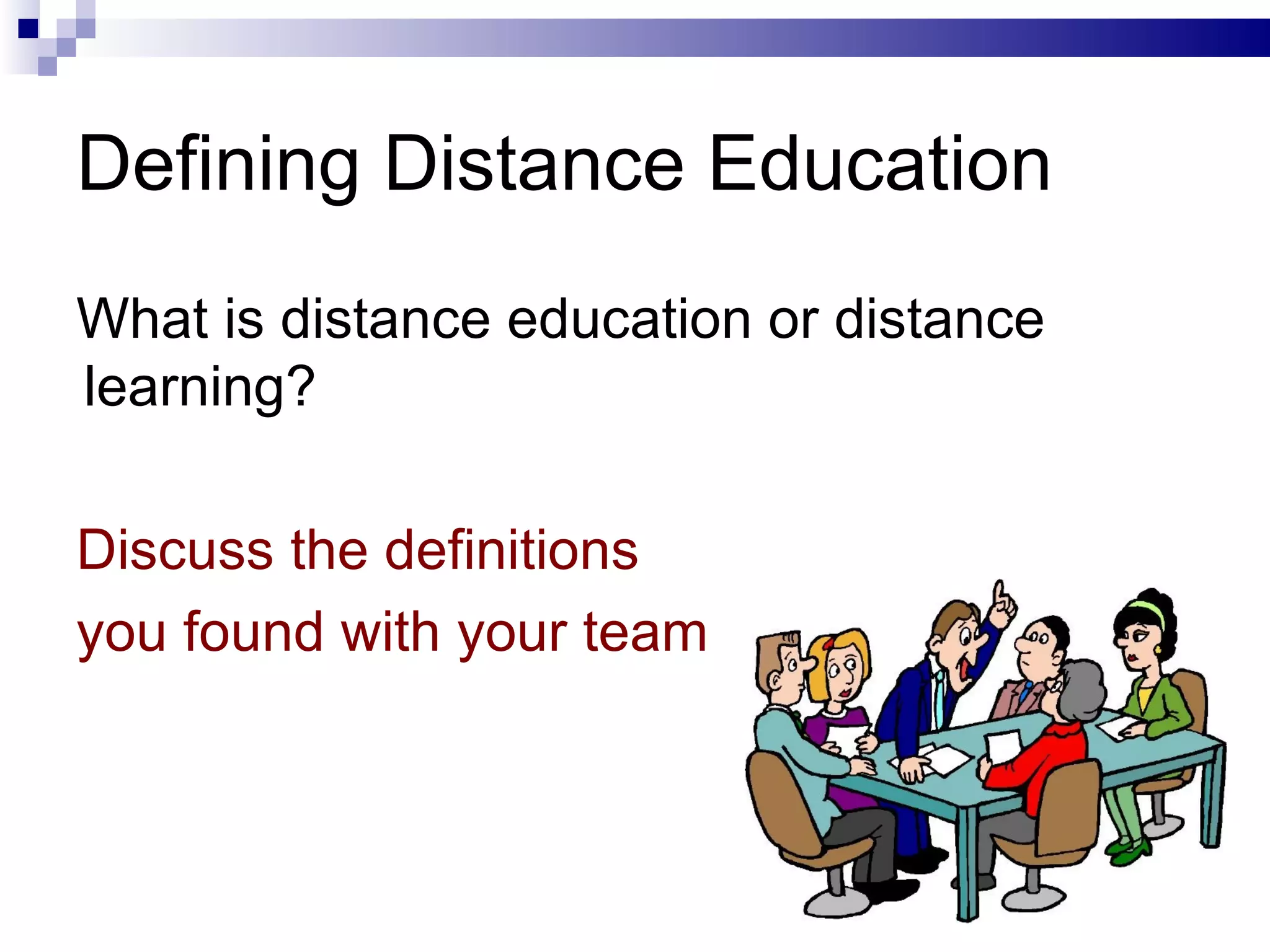 Distance education | PPT