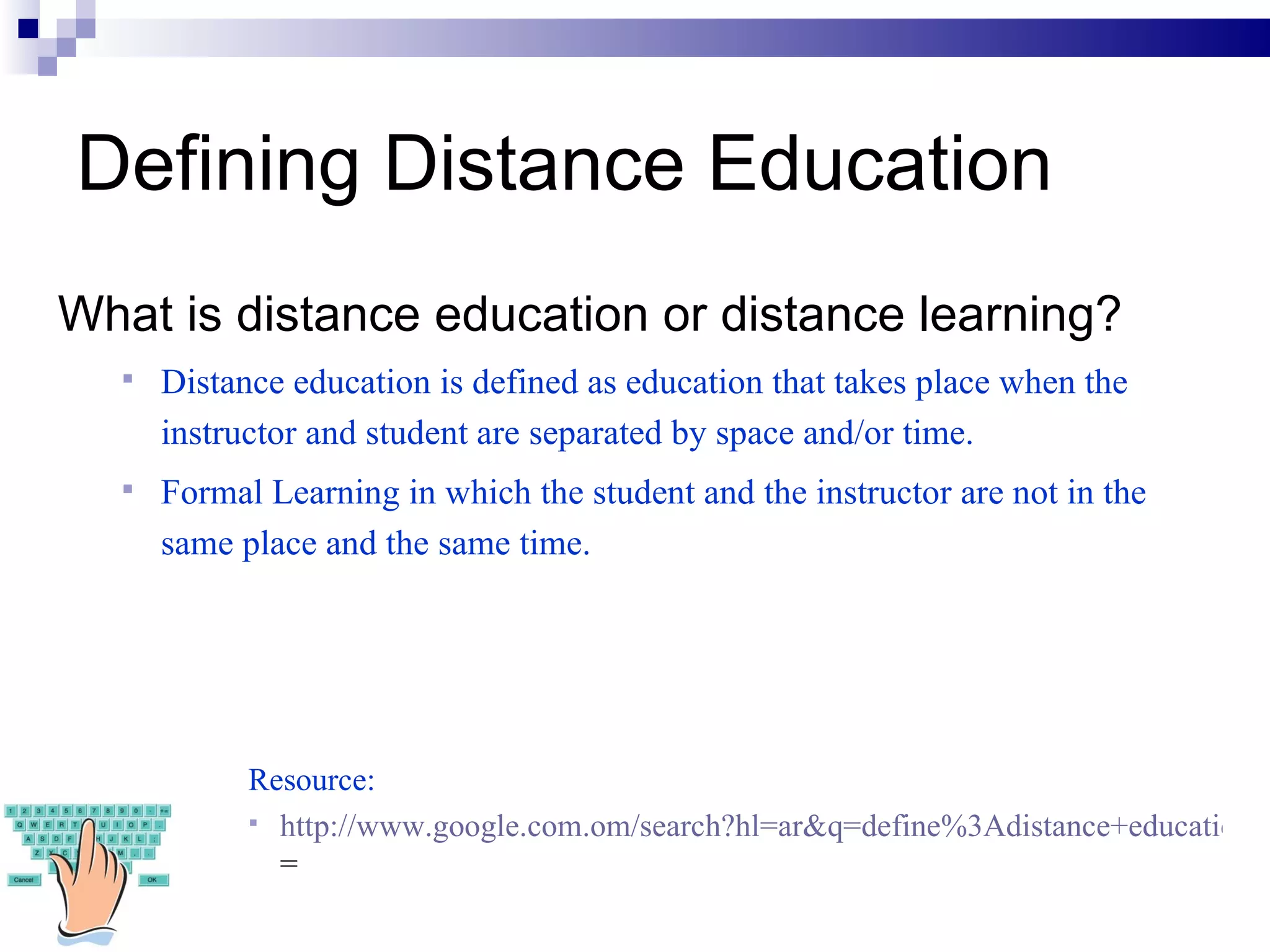 Distance education | PPT