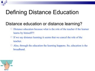 Distance education | PPT