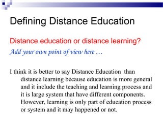 Distance Education | PPT