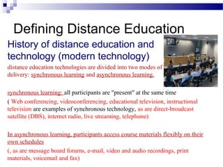 Distance Education | PPT