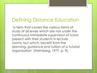 Distance Education | PPT
