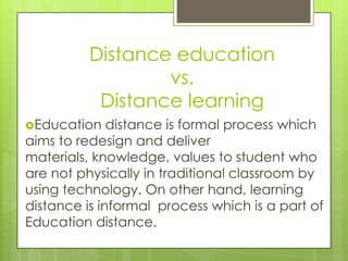 Distance Education | PPT
