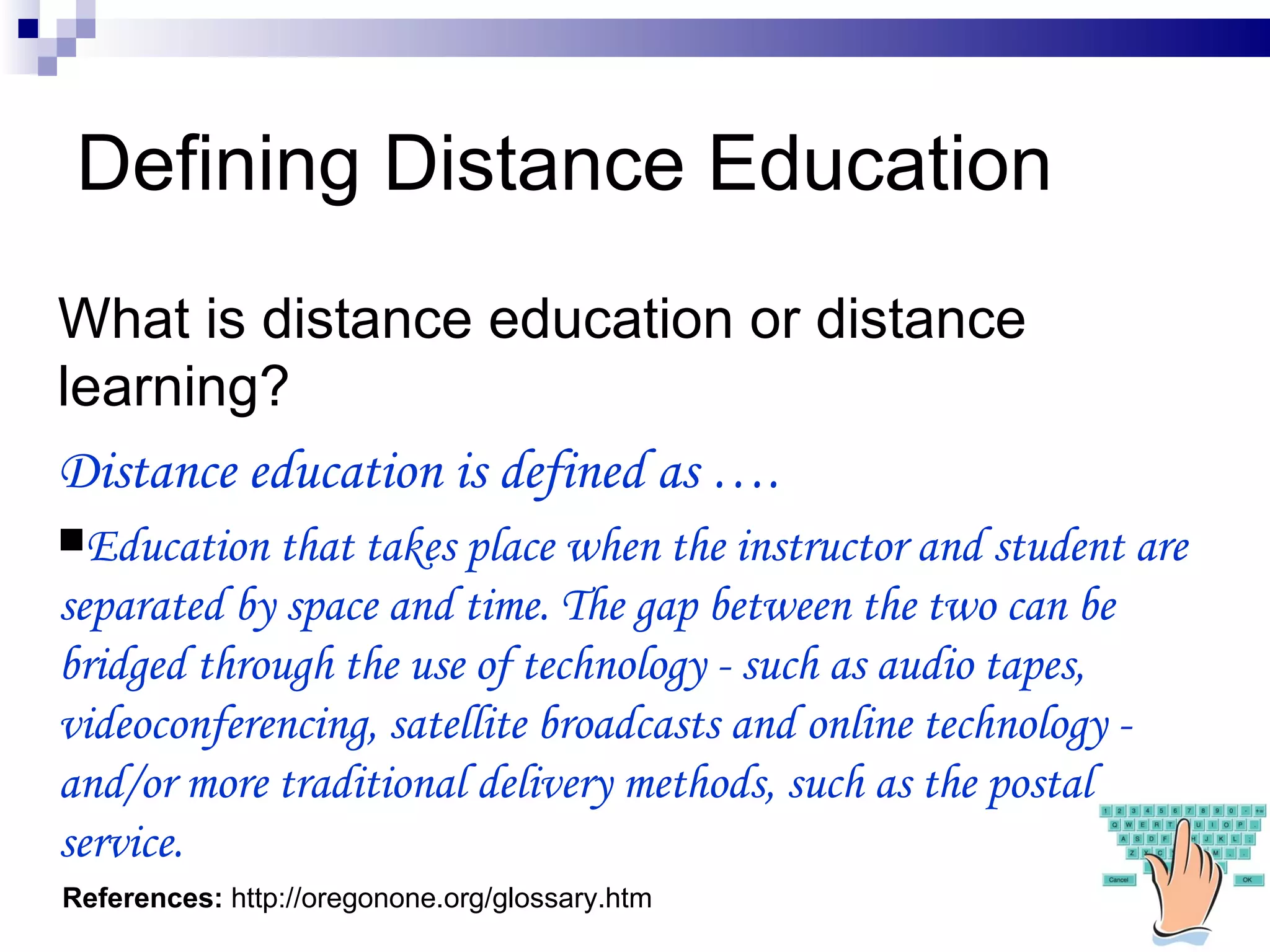 Distance Education | PPT