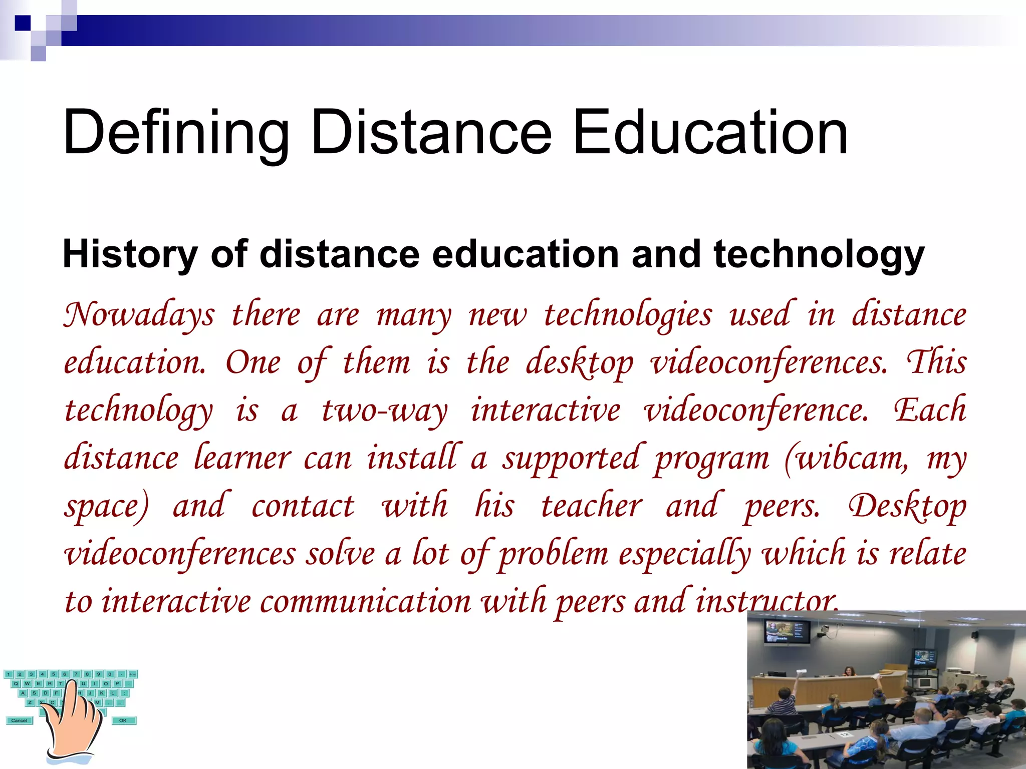 Defining Distance Education | PPT