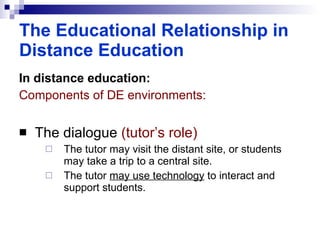 Key Issues in Distance Education | PPT