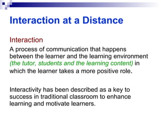 Key Issues in Distance Education | PPT