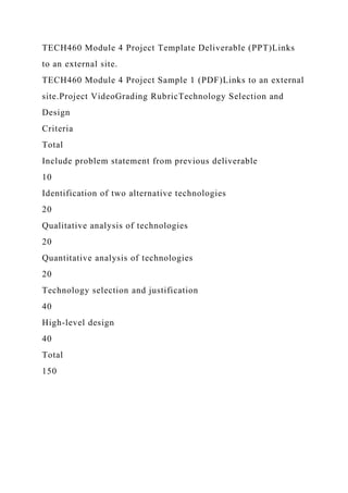 TECH460Module 2Organization Profile and Problem Statement.docx