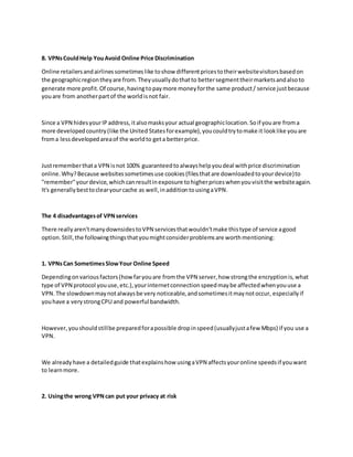 Advantages and Disadvantages of VPN (Everything You Need to Know) | DOCX