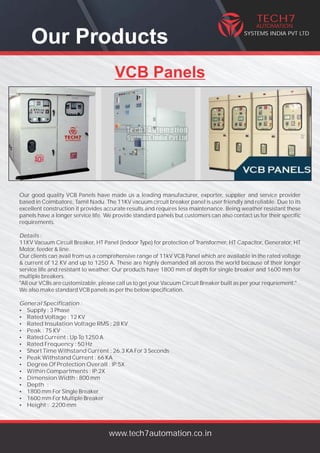 Tech7 Automation Systems India Pvt.Ltd.Tamil Nadu India | PDF