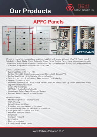 Tech7 Automation Systems India Pvt.Ltd.Tamil Nadu India | PDF