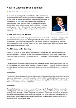 How to Upscale Your Business | PDF