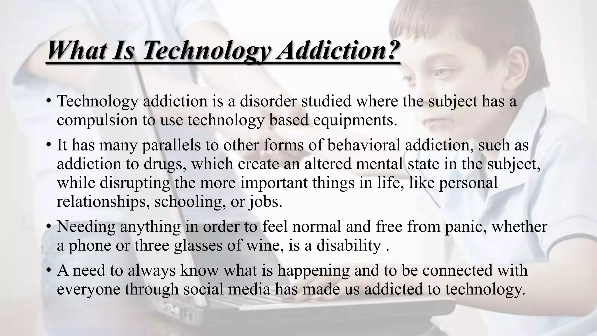 Technology addiction | PPTX