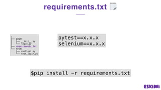 Intro to Selenium UI Tests with pytest & some useful pytest plugins | PPT