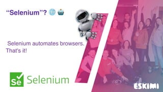 Intro to Selenium UI Tests with pytest & some useful pytest plugins | PPT