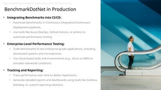 Software Performance Benchmarking using BenchmarkDotNet Webinar | PPTX | Cloud Computing | Internet