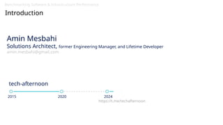 Software Performance Benchmarking using BenchmarkDotNet Webinar | PPTX | Cloud Computing | Internet
