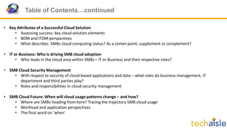 Techaisle SMB Cloud Computing Adoption Market Research Report Details | PPT